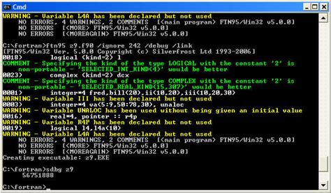 ftn95 from the command line