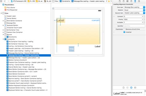 ios autolayout constraint left stack overflow