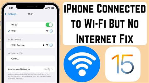 Fix Iphone Connected To Wifi But No Internet Issue Fix 2022 Ios 15 Wifi
