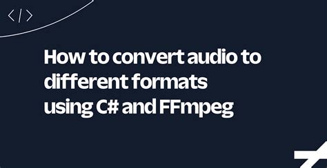 how to convert audio to different formats using c and ffmpeg