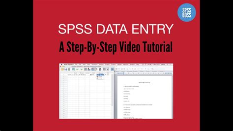 spss data entry how to enter data into spss youtube