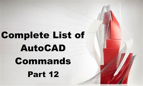 800 autocad commands [with pdf ebook to download for free] part 12