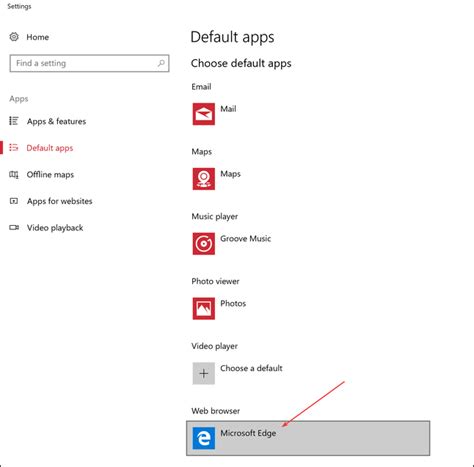 how to set a default web browser in windows