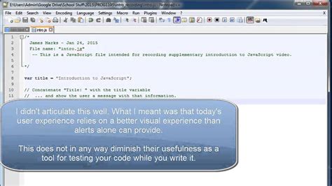 javascript basics tutorial 1 youtube