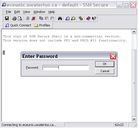 ssh secure shell client ece 250 electrical and computer engineering