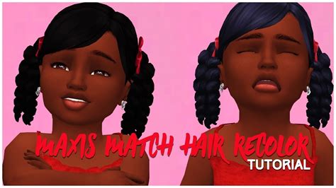 🔥how To Recolor Ethnic Maxis Match Hairs And Alpha