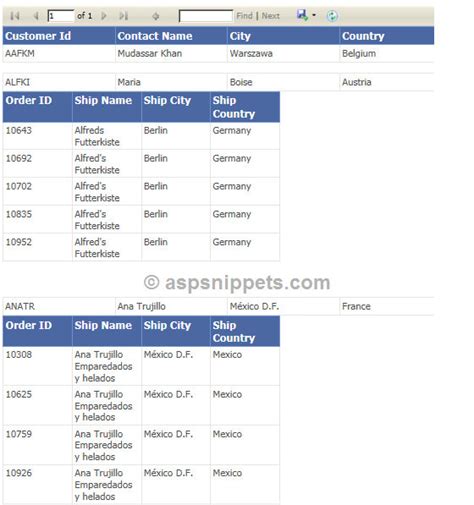 subreport in rdlc report using c and vb net in asp net aspforums net 0
