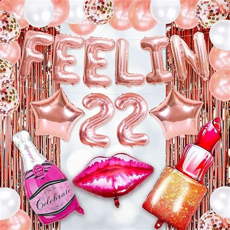 22 Birthday Decorations For Women 22nd Birthday Decorations