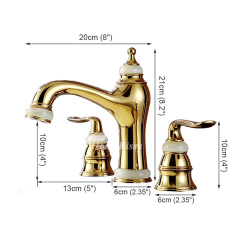 Luxury Brass Widespread Bathroom Faucet Polished Gold Chrome Rose