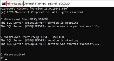 start sql server using command line without local admin sqlgeekspro