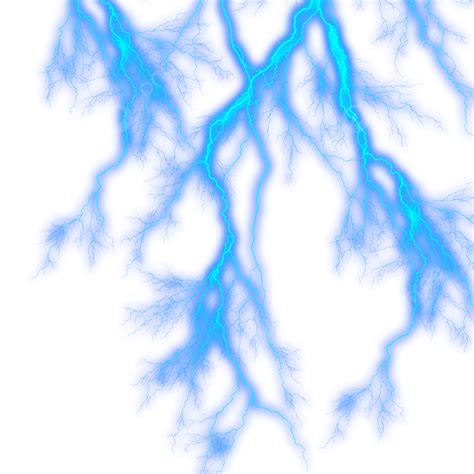 透明な背景に分離された電気の青い雷イラスト画像とpsdフリー素材透過の無料ダウンロード Pngtree