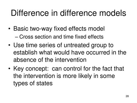 Ppt Two Way Fixed Effect Models Difference In Difference Powerpoint