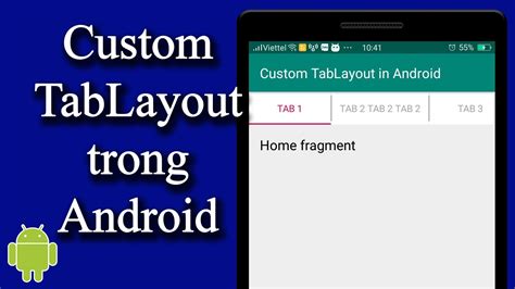 thực hiện custom tablayout trong android [android customize 07