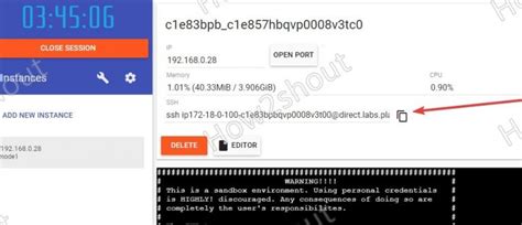 how to run docker terminal online for free to learn it