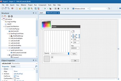 a popup color selector for windows and macos fmx delphi praxis [en]