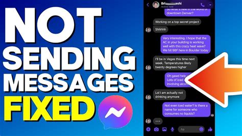 couldn t send message in messenger how to fix message not sending