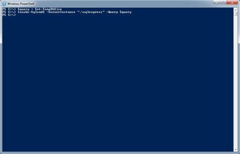 use powershell to automatically create tempdb files in sql
