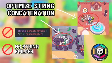 optimize string concatenation in unity it s not string builder youtube