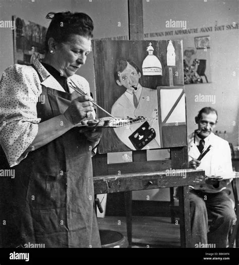 Maurice Utrillo Pintor Francés Con Su Esposa Lucie Valore En Le Vesinet