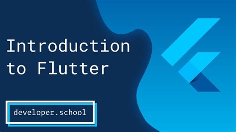 introduction to flutter mobile application framework youtube