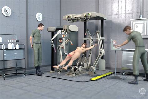 Rule 34 3d 3d Artwork Alienbrain Bdsm Bondage Breasts Machine Male