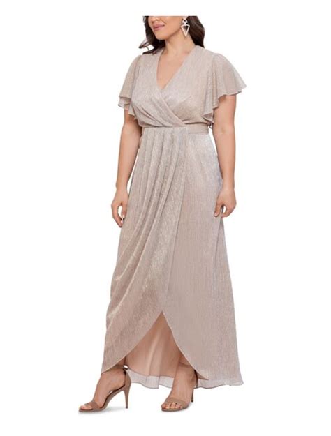 Buy Betsy And Adam Plus Size Metallic Gown Online Topofstyle