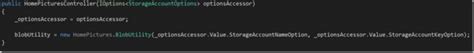 building a simple photo album using azure blob storage with core