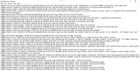 postgresql plugin health check failed postgresql grafana labs