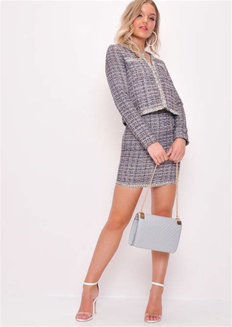 Loft Matching Tweed Blazer And Skirt Set Nwt The Best Selection Of