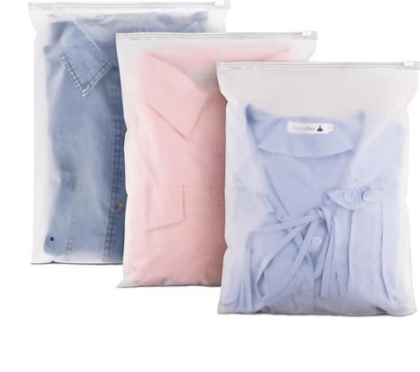 Frosted Ziplock Bags 25x30 20 Pack One Size Zip Lock Travel