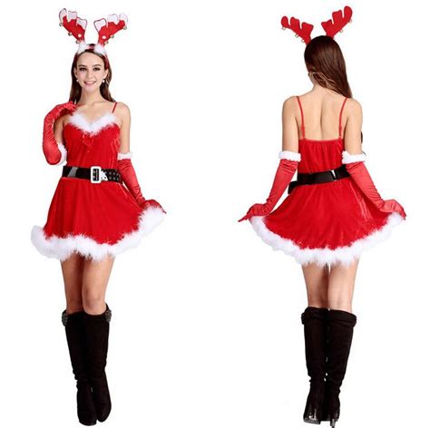 Sexy Women Elk Cosplay Christmas Costumes Halloween Role Play Role Play