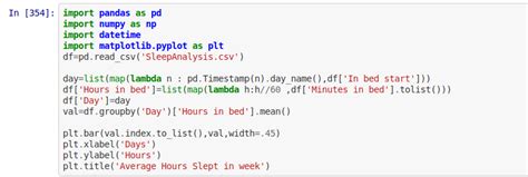 visualising sleep with python and matplotlib from health data by