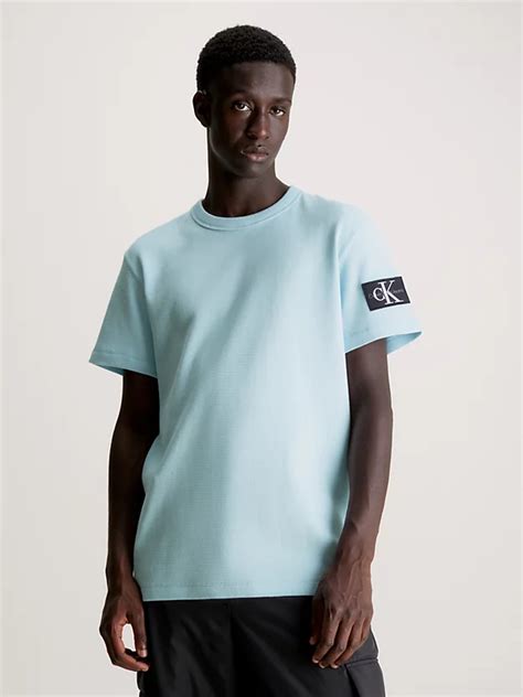 Baumwoll T Shirt Mit Waffelstruktur Calvin Klein® J30j323489cyr