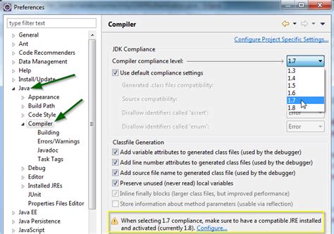 eclipse how can i build a jar for a previous java version stack