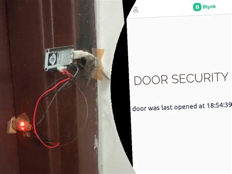 esp8266 door security system using blynk arduino project hub