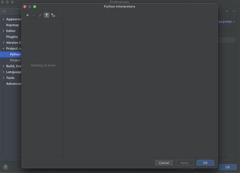 python interpreter from venv not visible for selection stack overflow