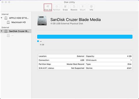fixed disk unreadable error on mac high sierra