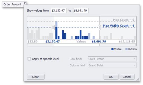 filter by summaries winforms controls devexpress help