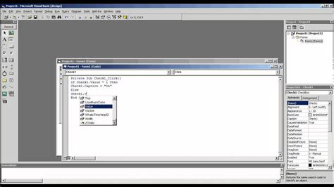 visual basic 6 0 checkbox youtube