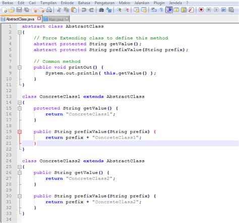 contoh abstract class pada java guru paud