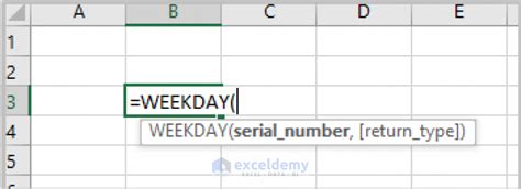 how to use weekday function in excel with 8 examples