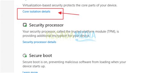 2 Cara Enable Dan Disable Core Isolation Memory Integrity Di Windows 10