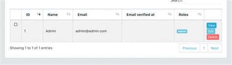 laravel datatables edit delete buttons hide under