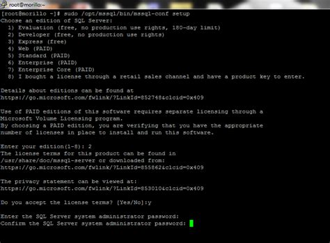 sqlcoffee how to install sql server 2017 on red hat linux