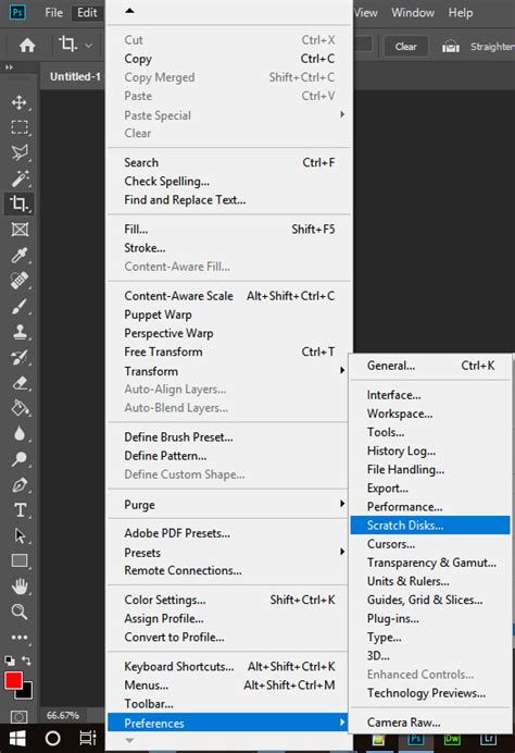 scratch disks are full