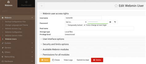how to log into webmin inmotion hosting