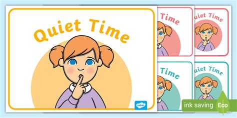 Quiet Time Visual Support Cards Teacher Made Twinkl