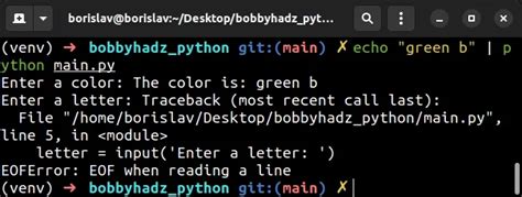 eoferror eof when reading a line in python [solved] bobbyhadz