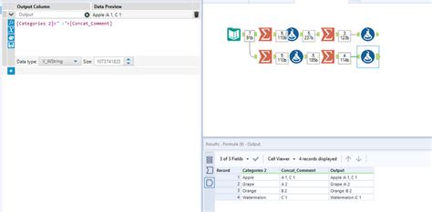 solved looping through a column and calculate frequency o alteryx