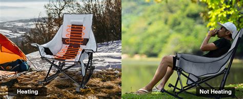 Slendor Oversized Rocking Camping Chair Heated Camping